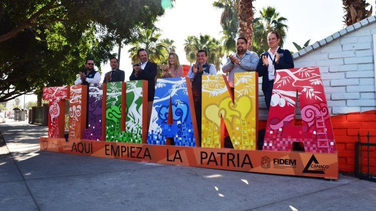 Inauguran Escultura Monumental TIJUANA en el Parque Morelos