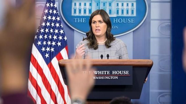 Trump anuncia que Sarah Sanders deja su cargo como portavoz