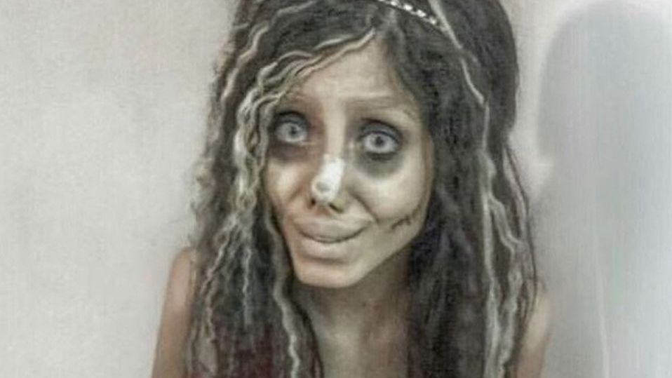 Angelina Jolie zombie sale de la cárcel y luce irreconocible