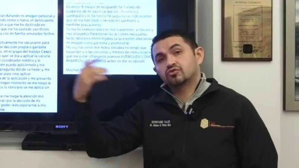 ''En ningún momento íbamos a vacunar a resguardados'', a doctor ...