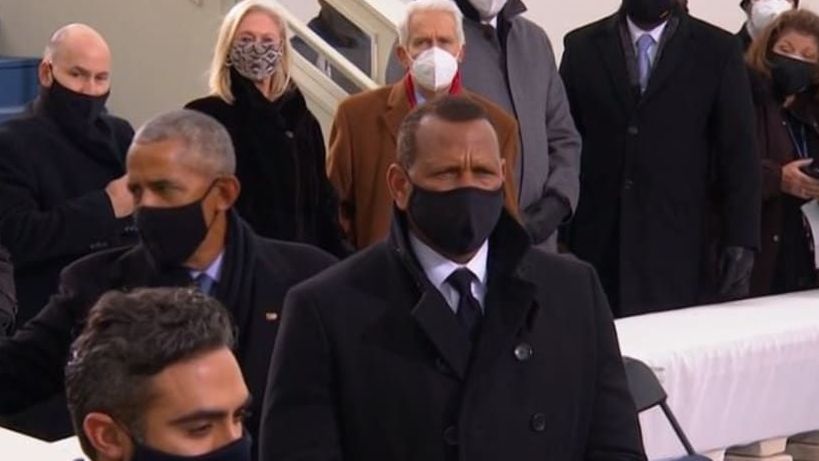 Alex Rodríguez estuvo en toma de posesión de Joe Biden