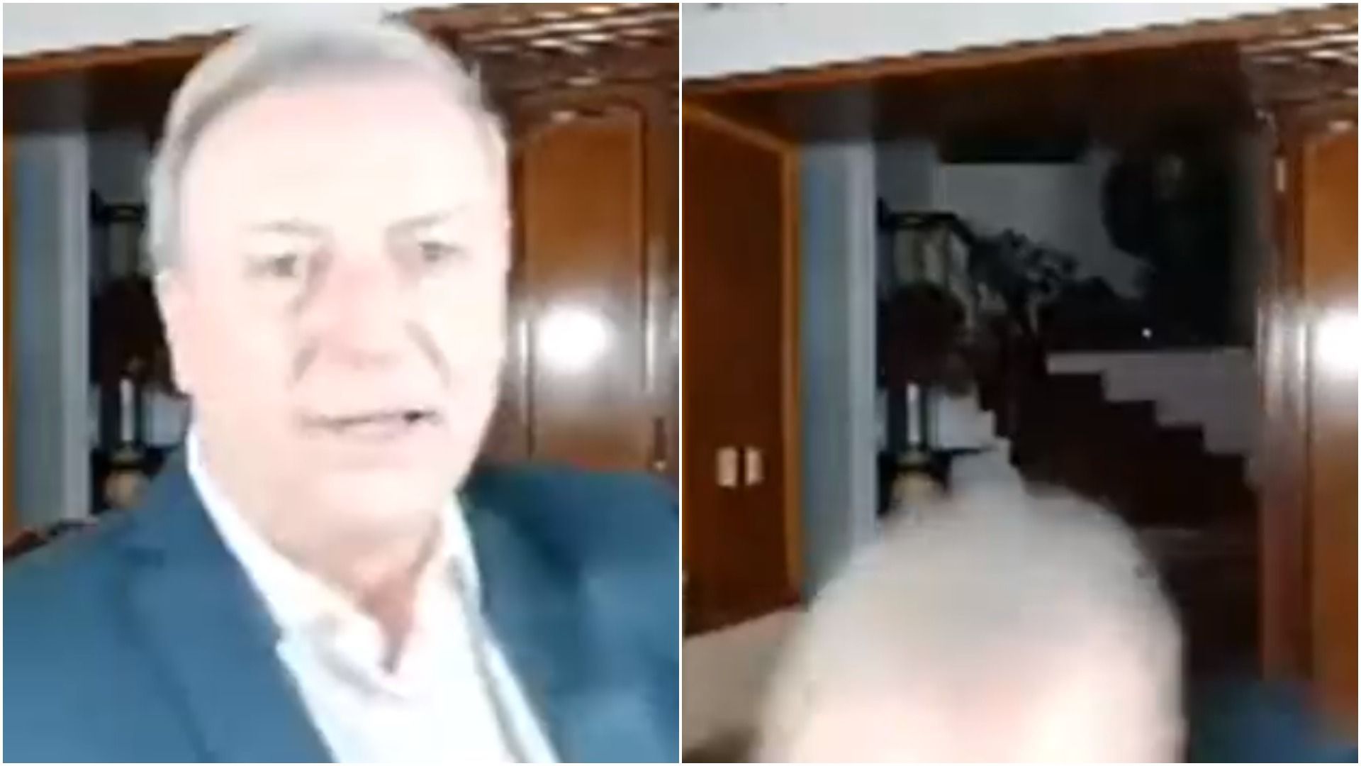 FRENAAA: Se le rompe la silla a Gilberto Lozano en transmisión en vivo