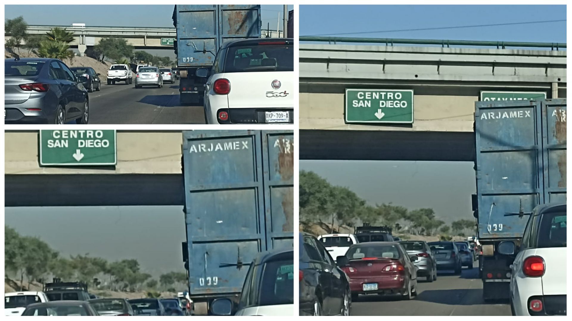 Tránsito a vuelta de rueda en la Vía Rápida desde el Ceart